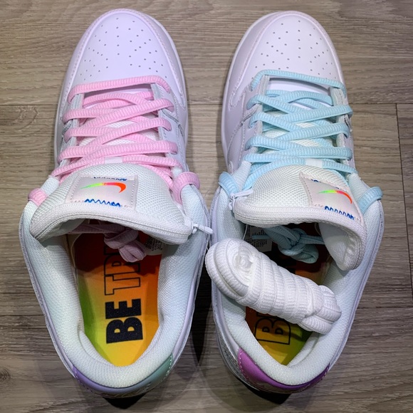 Nike | Shoes | Nike Sb Dunk Low Pro Be True Lgbtq Pride | Poshmark